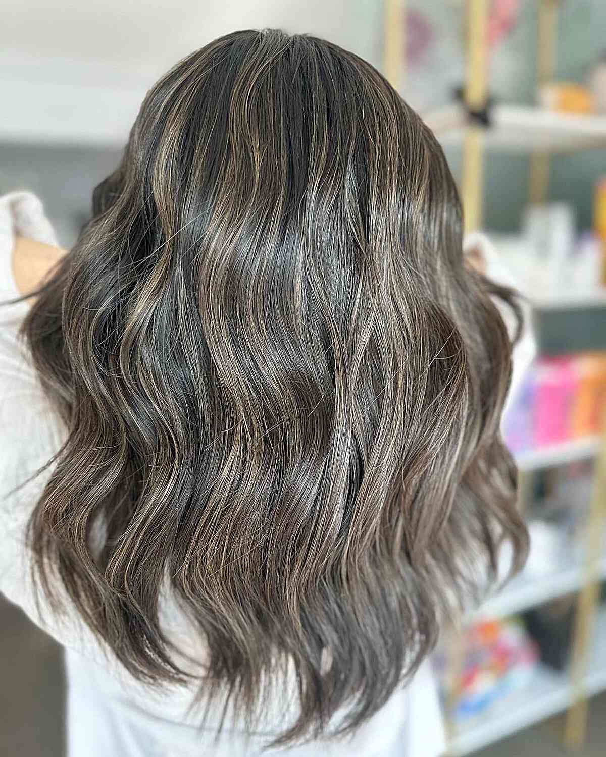 Balayage Marron Cendre